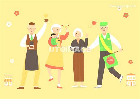 복지정책 009 Sill362 유토이미지 일러스트 사람 전신 정책 복지 복지정책 사회 사회문제 해결 해결책 해결방안 정면 행복 미소 남자 여자