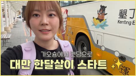 대만여행 🇹🇼 가오슝 도착 가오슝에서 컨딩 가는법 컨딩에서 서핑입문 도전 서프온리타이완 Youtube