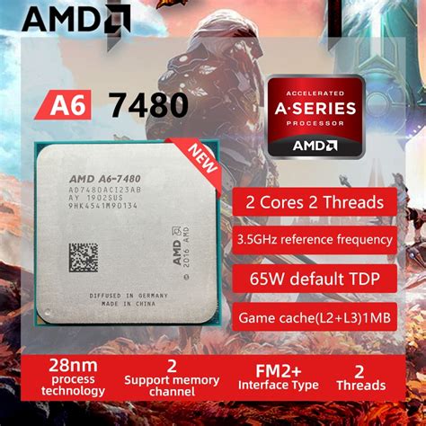 ใหม AMD A Series A A ซอกเกตโปรเซสเซอร CPU เกลยวค GHz W L M FM RRBR