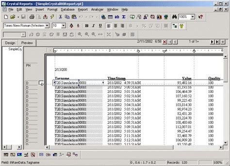 Use The Crystal Reports Samples Historian 7 2 Documentation GE Digital