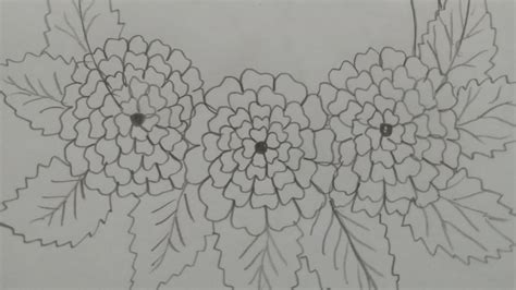 কুসুম কভারের জন্য চমৎকার ফুলের ডিজাইন How To Draw Cushion Cover Flower Youtube