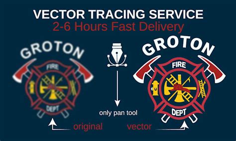 do cleanup vector tracing redraw logo image to vector by md vector