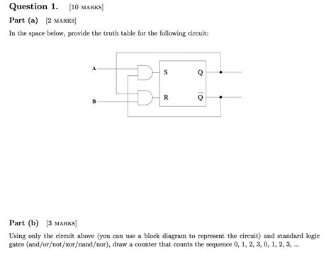 Solved Question 1 10 Marks Part A 2 Marks In The Space