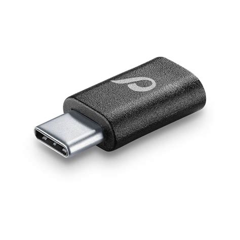 CELLULAR Adaptateur Micro USB vers USB C Mâle femelle Noir pas cher Auchan fr