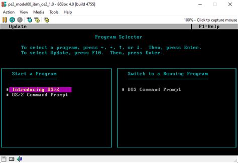 Ibm Os 2 1 0 Installed On Ps 2 Model 60 On 86box Ibm Free Download Borrow And Streaming