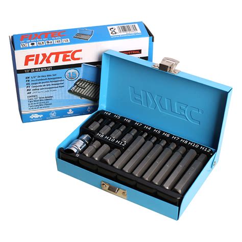 Fixtec Manufacturer In China PCS Dr Hex Bits Set Combination Set Torx Bits Set China