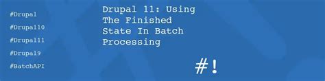 how to run batch jobs in drupal 11 code hash bang code posted on