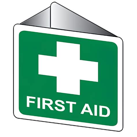 Off Wall Poly First Aid Sign 225 X 225cm Medshop Australia