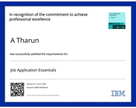 A Tharun On Linkedin Digitalskills Professionaldevelopment Ibmtraining Careerboost