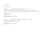 Homework M Clc Clear Syms A B C Y Fprintf Original Formula And Its