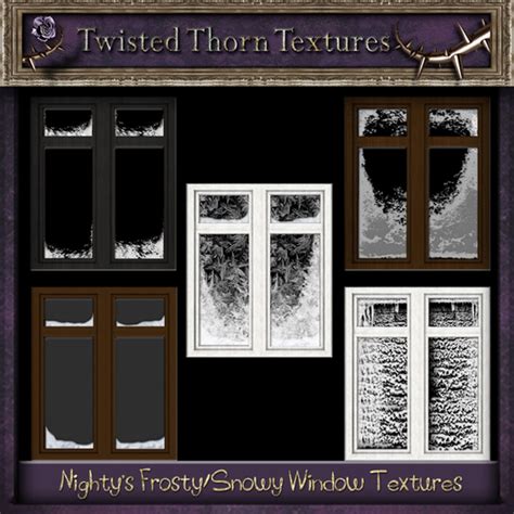 Second Life Marketplace ~ttt~ Nightys Frostysnowy Window Textures