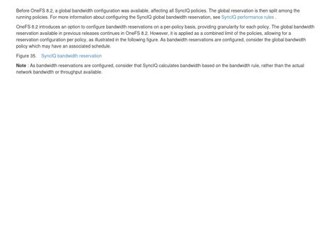 introduction to synciq bandwidth reservations dell powerscale synciq