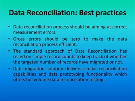 Data Warehouse 14 Data Reconciliation Tools Pptx