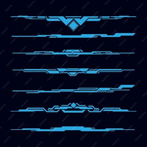 Premium Vector Vector Hud Futuristic Header Frame Interface Contor Panel