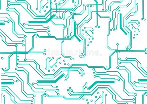 Abstract Vector Circuit Digital Technology Elements Design Background