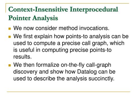 Ppt Interprocedural Analysis Powerpoint Presentation Free Download