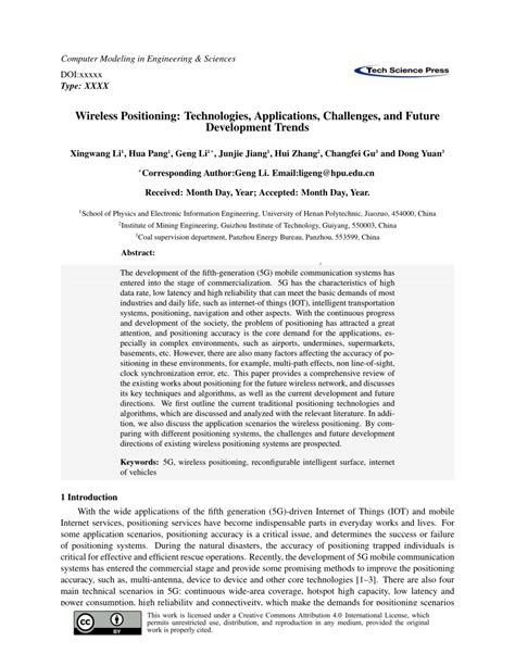 pdf wireless positioning technologies applications challenges and