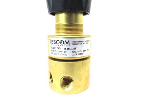 New Tescom 44 1812 24v Pressure Reducing Regulator 44181224v Sb Industrial Supply Inc