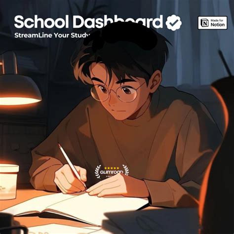 Notion School Dashboard Notion For Student Notion Template