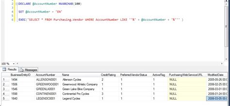 EXEC Vs Sp Executesql SQL SERVER
