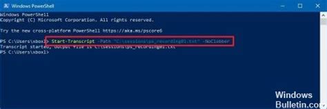 how to record a powershell session with transcript on windows 10 windows bulletin