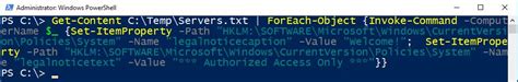 Powershell Creating Login Banners Logon Screen Sid 500 Com