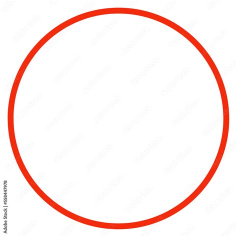 Red circle shape transparent png ilustração do Stock Adobe Stock