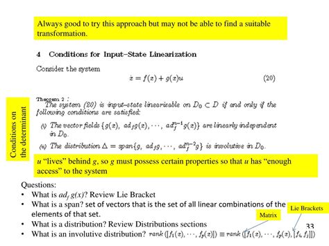 Ppt Chapter 10 Feedback Linearization Powerpoint Presentation Free Download Id 1676767