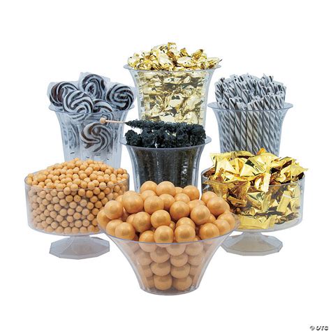 Bulk 1508 Pc Black And Gold Candy Buffet Assortment