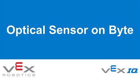VEX IQ Full Volume STEM Lab Lesson Learn Optical Sensor On Vimeo
