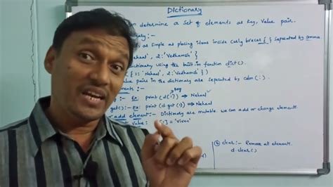 Dictionary In Python Dictionary Methods In Python Mapping In Python Python Programming