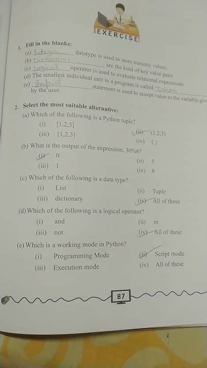 Class 8 Computer Solution Coding In Python Youtube