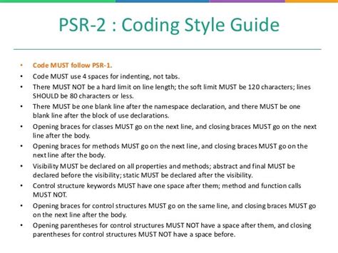 Php Psr Standard 2014 01 22