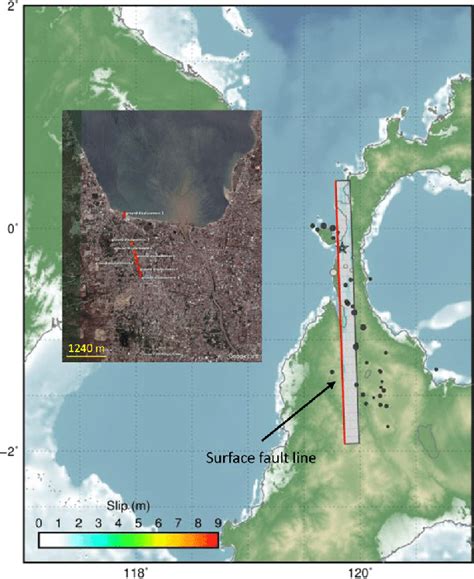 Fault Line At Surface Estimated By Usgs Nd Download Scientific