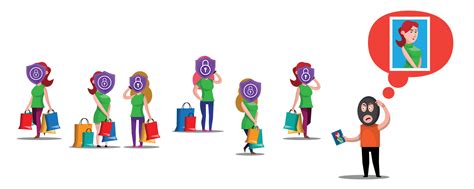 Lock Screen Protect Face From Hacker Vector Art At Vecteezy