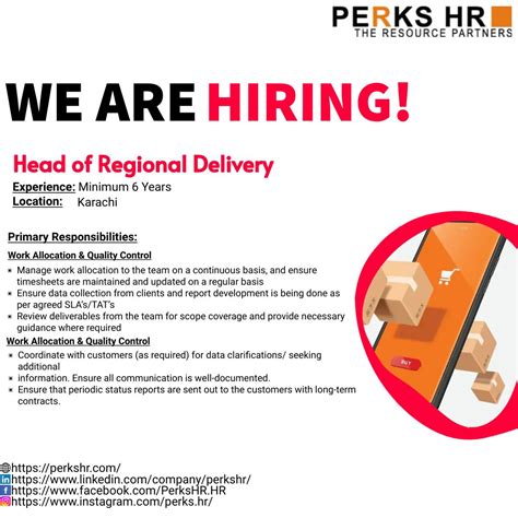 perks hr pvt ltd on linkedin hiringnow head regionaldelivery