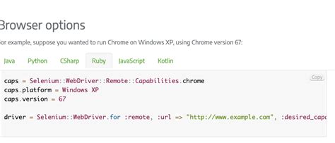 🐛 Bug Documentation For Remote Webdriver Is At Odds With Deprecation