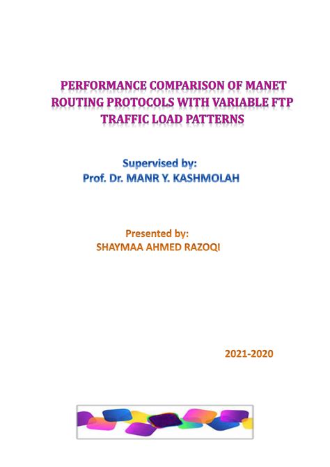 Pdf Performance Comparison Of Manet Routing Protocols With Variable Ftp Traffic Load Patterns