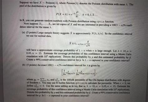 solved suppose we have x ~ poisson 2 where poisson 4