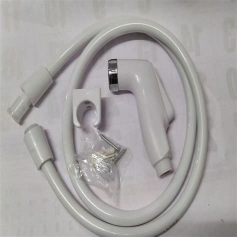 Push Shower Set Commode Shower Set Push Button Shower Set Bathroom Sprayer Set White Daraz Push Shower Set Commode Shower Set Push Button Shower Set Bathroom Sprayer Set White Daraz