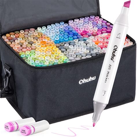Ohuhu Oahu Alcohol Based Markers Dual Tip Fine And Chisel 320 Vibrant