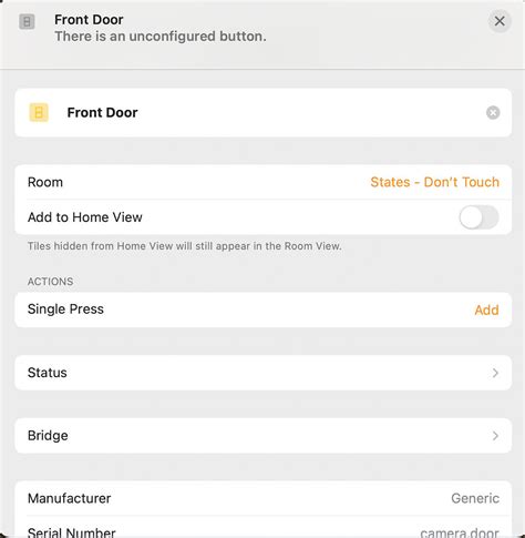 Homekit Doorbell Camera Homebridge Home Assistant Community