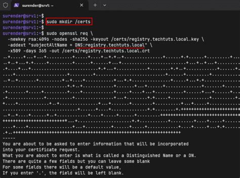 Private Docker Registry Setup Sysops