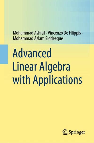 Advanced Linear Algebra With Applications Springer Ebook Pdf Buku