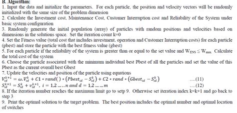 Optimal Placement Of Switches In Dg Equipped Distribution System By