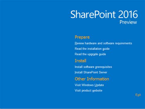 Install Sharepoint 2016 Step By Step