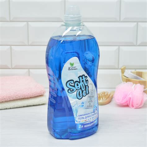 Гель для стирки концентрат 2л Soft Gel, Clean&Green