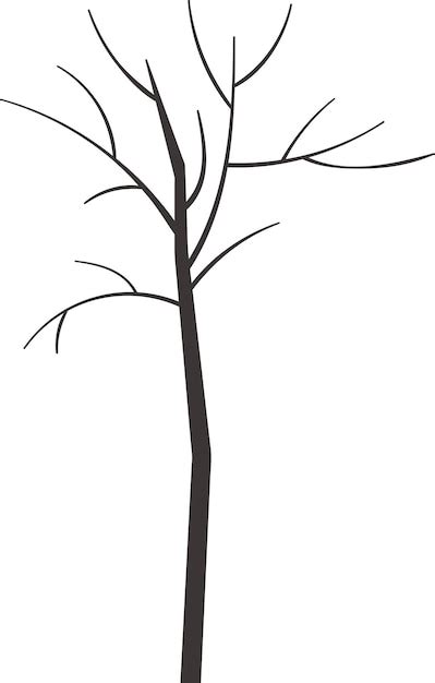 Premium Vector Tree Trunk Silhouette