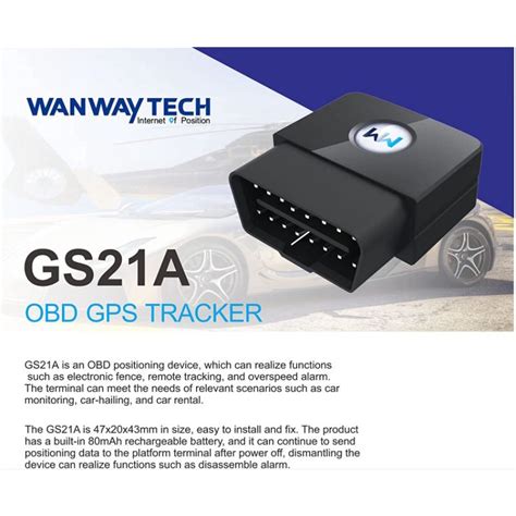 Jual Gps Tracker Obd Gs21a Wanwaytech Original Free Server Shopee Indonesia