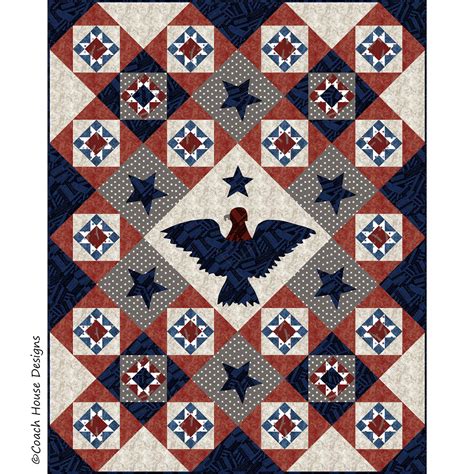 Proud And Strong Clothworks Quilts Patriotic Quilts Pdf Quilt Pattern